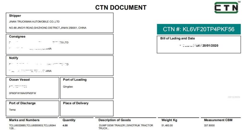 CTN - JINAN TRUCKMAN AUTOMOBILE CO.,LTD