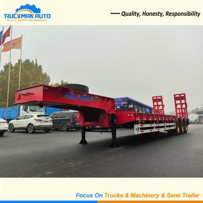 China 3 Axle 60 Tons Lowbed Semi Trailer For South Sudan for sale