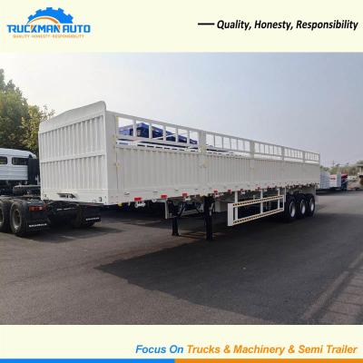 China Reliable 3 Axle 50 Tons Fence Semi Trailer For Ghana for sale