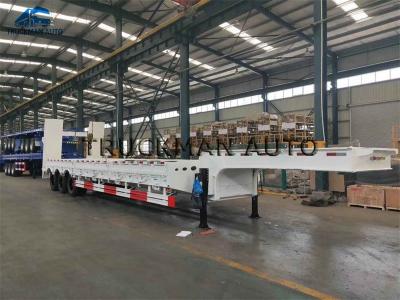 Cina Rimorchio basso del letto dell'asse dell'OEM 3, macchinario pesante di trasporto dell'autotreno di Lowbed in vendita