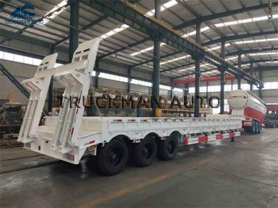 Cina Rimorchio basso del letto dell'asse dell'OEM 3, macchinario pesante di trasporto dell'autotreno di Lowbed in vendita