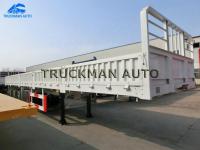 China 3 Axles Side Wall Semi Trailer 70 Tons Loading Capacity TRUCKMAN for sale