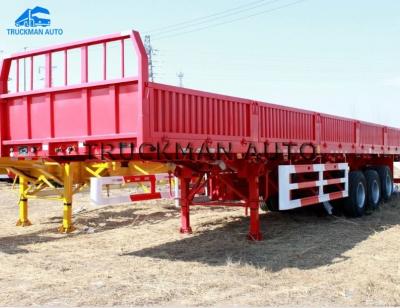 中国 半バルク貨物ダンプカーのトレーラー、半容器ロックが付いているトレーラーのダンプ トラック 販売のため