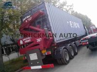 China Customized Dimensions  Container Side Loader Trailer With Self Loading 37 Tons for sale