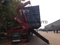China 20ft 40ft Side Loader Trailer Sidelifter 37 Tons Crane 60 Tons Capacity Container Trailer for sale