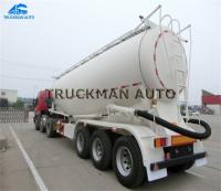 China 3 Axle 50 Ton Cement Bulk Tanker Trailer 35-55m3 Volume Quick Loading Unloading for sale