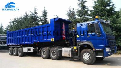 Cina Il rimorchio ad alta resistenza dei semi dello scarico con il materiale di Q345b con il faro posteriore protegge la copertura in vendita