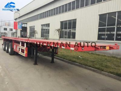 China 3 Axles 20 40 45 Feet Container Semi Trailer With Stonger Leaf Spring for sale