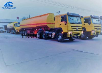 Cina linea freni aerodinamici dei compartimenti degli assi 3 di CBM 3 del semirimorchio cisterna 35 dell'olio 50T doppia in vendita