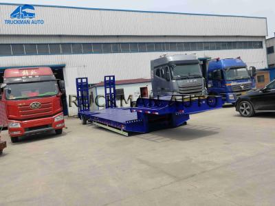 中国 適用範囲が広いLowbedのトレーラ トラック、3つの車軸低いベッドのトレーラー負荷70トンの 販売のため