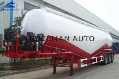 Cina autocisterne della polvere del cemento 45m3, rimorchio in serie del cemento con la gomma 315/80r22.5 in vendita