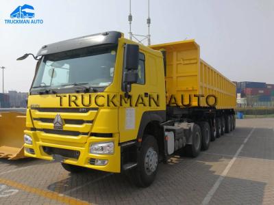 Cina Rimorchio del ribaltatore dei semi della bauxite di 6 assi, rimorchio dello scarico del rimorchio di trattore 80 tonnellate in vendita