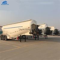 China 50m3 Dry Bulk Cement Tanker Trailer 70T Capacity V Shape Fast Unloading for sale