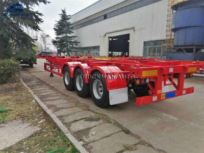Cina Assi dello scheletro 3 40 piedi del contenitore di rimorchio dei semi in vendita