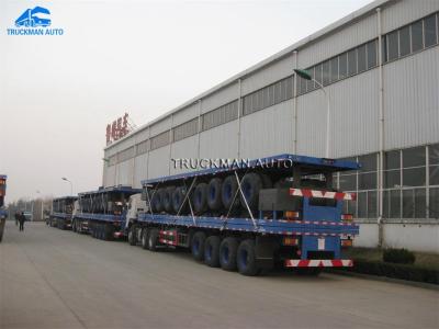 Cina Q345 50 tonnellate 4 dell'asse 40FT del contenitore di rimorchio a base piatta dei semi in vendita