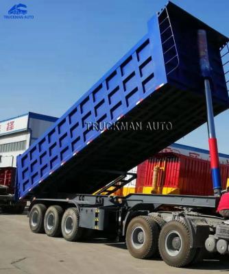 Cina L'asse unico della sospensione 70 tonnellate scarica il rimorchio dei semi in vendita