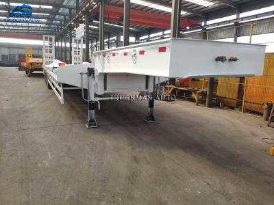 China 70000kg lage Bed Semi Aanhangwagen voor Graafwerktuig Transit Te koop