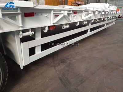 China 70000kg lage Bed Semi Aanhangwagen voor Graafwerktuig Transit Te koop