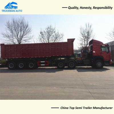 Cina 3 asse 35m3 70 tonnellate di calcare di Tipper Semi Trailer For Sand in vendita