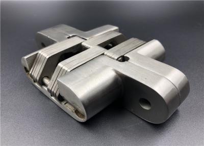 China 25x118x18mm Adjustable SOSS Type Hinges / Silver 180 Degree Hidden Hinge for sale