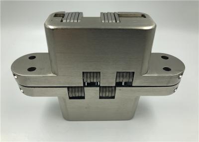 Mini Wooden Box Satin Nickel Heavy Duty Hidden Hinges , Concealed Gate Hinges