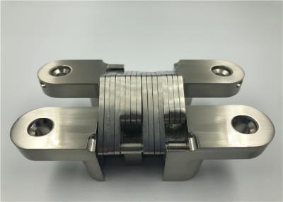 China Flexible Heavy Duty Invisible Hinge With Brushed Nickel Surface Finish for sale