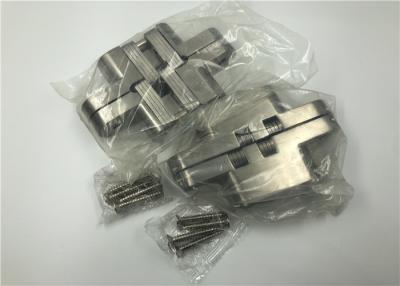China Anti Smoke Heavy Duty Hidden Hinges / Silver Rustproof Hidden Door Hinges for sale
