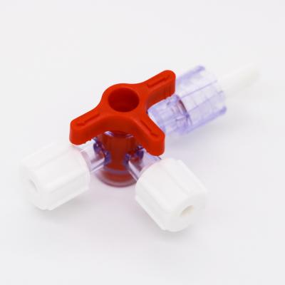 中国 Ce Iso Sterile Medical Line Three / Extension Set 3 Way Stopcock Disposable 販売のため