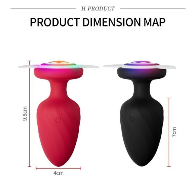 Remote Control Anal Plug Silicone Thrusting Butt Plug 5 Modes Vibration 3 Thrusting Anal Vibrator Anal Play Sex Toys For Woman