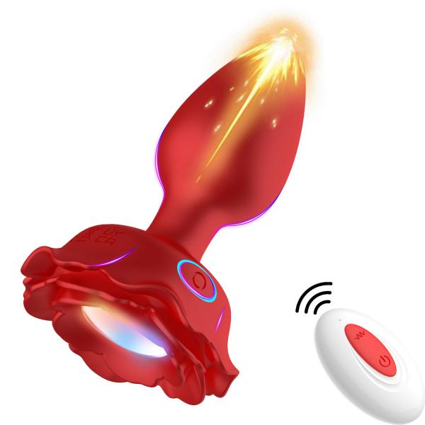 Quality 2023 Wholesale male remote control rose anal vibrator vibrating anal plug men anal vibrator for sale