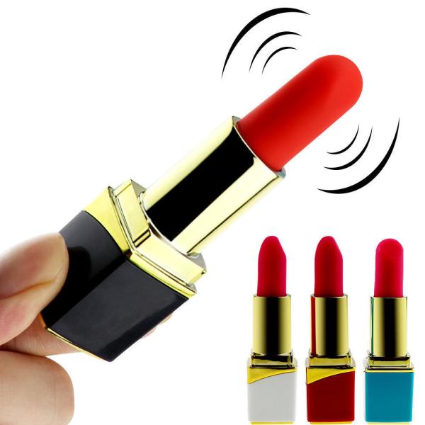 Quality Mini Lipstick Vibrator Rechargeable 10 frequency vibrating Lipstick Bullet for sale