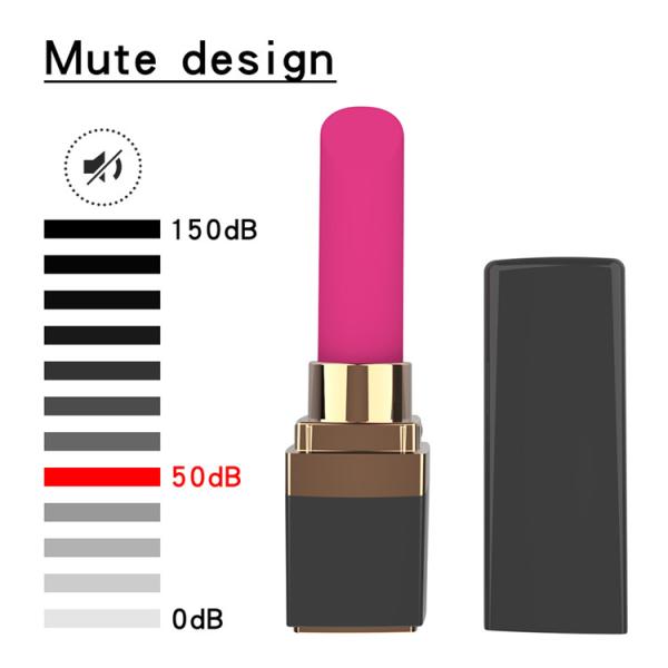 Quality Rechargeable 10 speed Vibration Mini Vibrator Bullet Waterproof Lipstick for sale