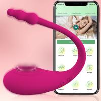 China Mini Waterproof Jumping Egg Vibrator Wireless USB Rechargeable APP Remote Control Silicone for sale