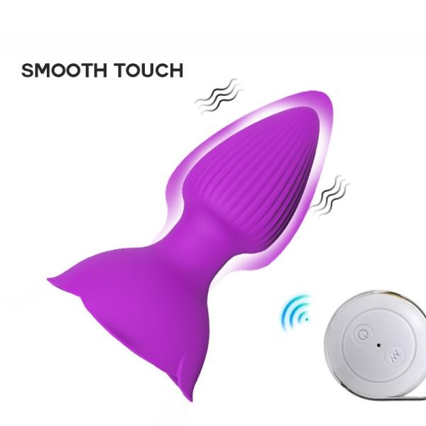 Quality Wireless Remote Control Rose Posterior Anal Plug Male and Female Masturbation AV for sale