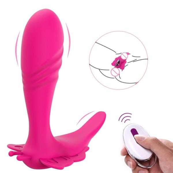 Quality 12 modes rechargeable wearable sex toys women butterfly clit massage panty dildo for sale
