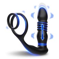 China Wireless Remote Control Prostate Massager Anal Butt Plug Silicone 9 Vibration Modes for Men Delay Ejaculation for sale