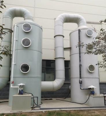 Cina Purificazione dei gas di combustione industriali Scrubber umido con alto flusso d'aria e design personalizzato in vendita