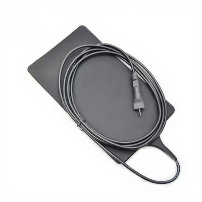 China REM Plug Reusable Adult Monopolar 3000MM Single-Pole Silicone Negative Electrode ESU Grounding Patient Plate Model KK5-1027M for sale