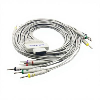 China Kangeryou OEM Compatible with Medex 18-lead 26-pin Dynamic ECG Cable Model KRY933S10I Gray CN for sale