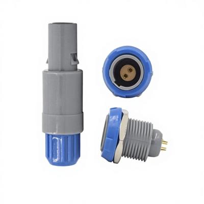 China Airlines 1P2 Core Medical Body Temperature Alcohol Disinfecting Plastic Gray/Blue Push-Pull Self-Locking Plug Beauty Instrument for sale
