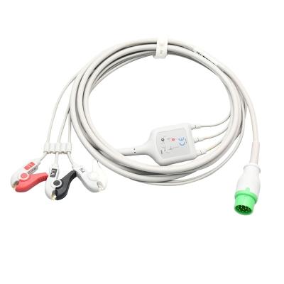 China Commen 8000E Integrated 12-Lead ECG Cable C50 C30 C70 C80 NC8 Compatible With Medical Consumables Three-Lead Compatibility for sale