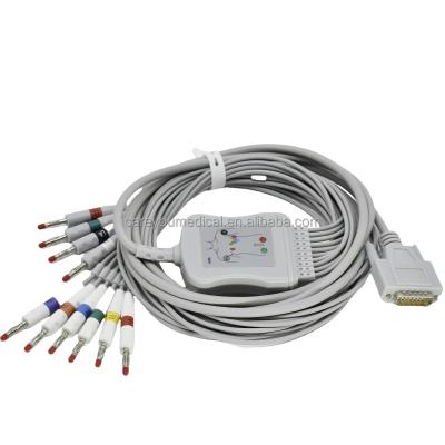 China Integrated ECG Lead Wire Compatible with EKG Machine Medical Consumables for sale