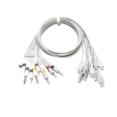China Bangjian Compatible GE Makuai MAC500/800/1100/1200/1200ST Ten-Lead ECG Medical Consumables Split Lead Cable for sale