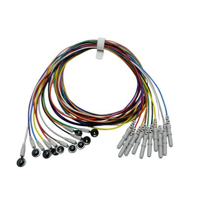 China D-Type 1.5 Female Hole Multicolor Silver Chloride Alcohol Disinfecting EEG Electrode Disc Digital Electronic Massager Universal for sale