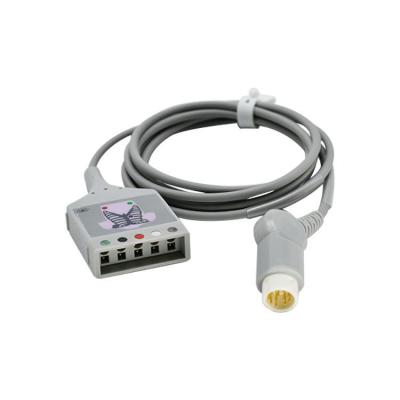 China OEM Medical Consumables from China Factory 78352C 7834C 12 Pin Five-Lead ECG Main Cable Compatible with ECG Lead for sale