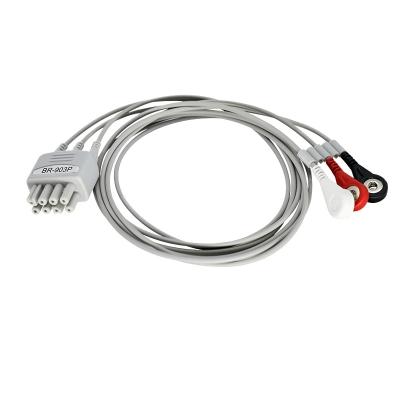 China American Standard BR-903 Medical Consumables Japanese Photoelectric Buckle-Type ECG Lead Line Ozone Branch Line Monitor for sale