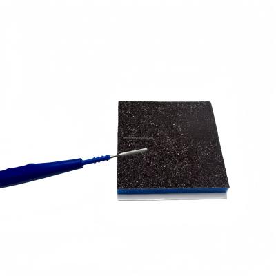 China Manual Power Source Blue Plastic Electrosurgical Instrument Surgical Cautery Tip Cleaner for sale