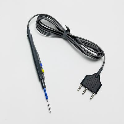 China High Temperature Resistant Reusable ESU Electrocautery Pen 3.2MM High Frequency Surgical Handle Can Be Extended Universal 4.0MM for sale