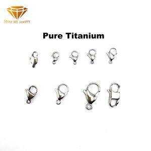 Quality Pure Titanium Lobster Buckle Chain Connection Jump Rings Jewelry Clasps Titanb9 for sale