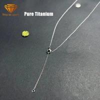 Quality Pure Titanium Necklace Anti Allergic Collarbone Chain O-Shaped Necklace 1.2mm for sale